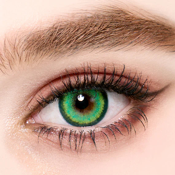 Princess Pinky KiRei Green coloured lenses (1 pair | Yearly) — Helsinglight