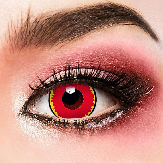 Princess Pinky Cosplay Red Vampire, färgade linser (1 par | 1-årslinse ...