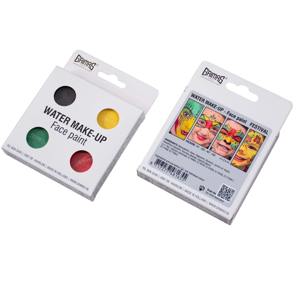 Grimas Water Makeup Face Paint Festival Set — Helsinglight